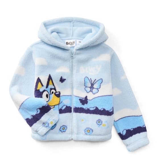 Bluey | Jackets & Coats | Bluey Girls Plush Sherpa Jacket | Poshmark